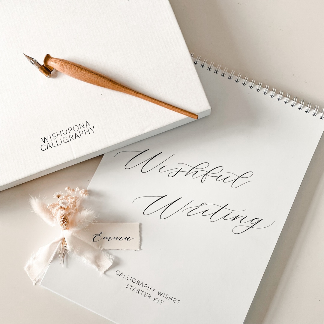 Calligraphy Wishes Practise Booklet | Learn Modern Calligraphy ...