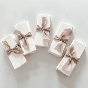 Blank Deckled Edge Ivory Place Cards, Smooth Ivory Cards, Calligraphy ...