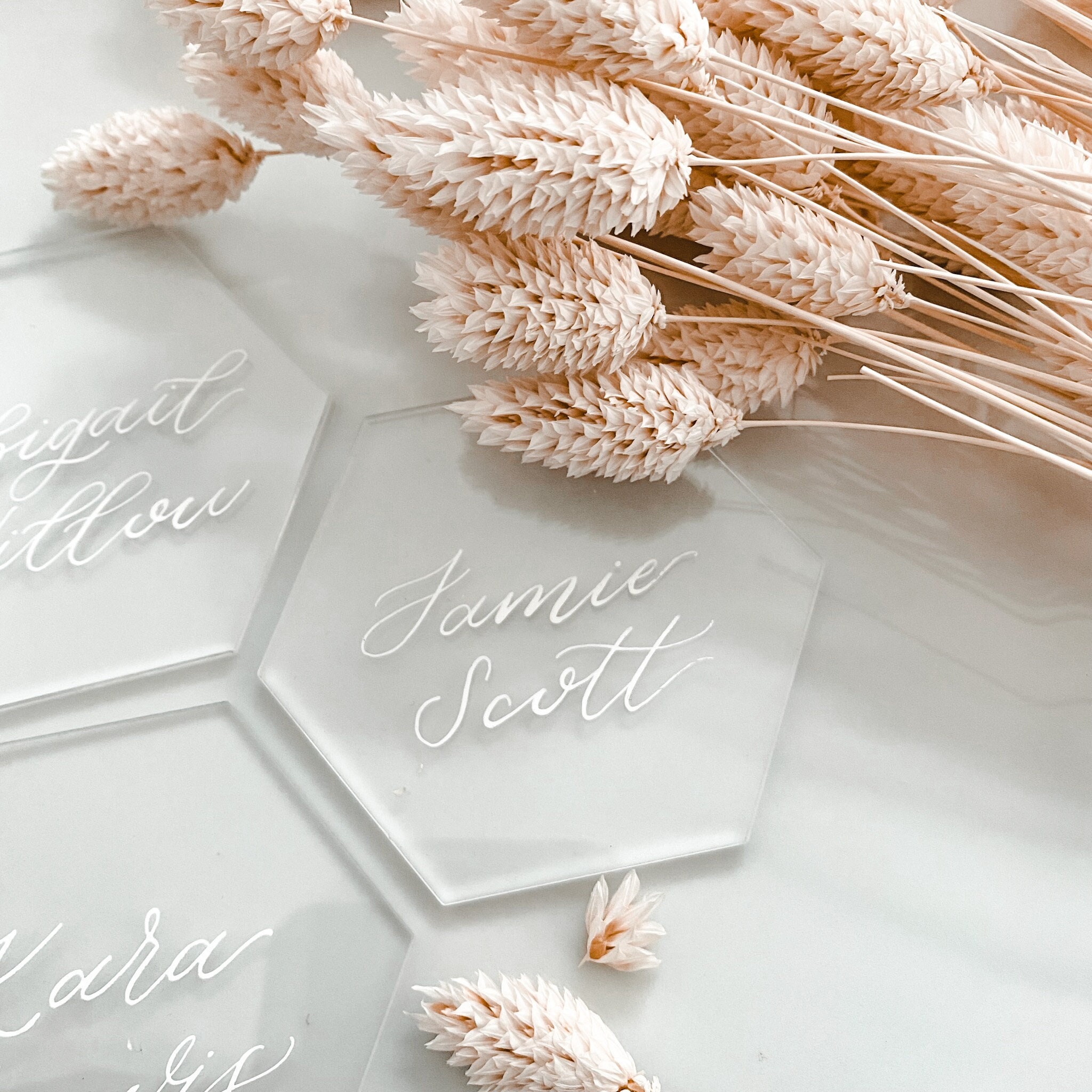 Acrylic Wedding Name Place Cards Table Seating Cards Wedding - Etsy