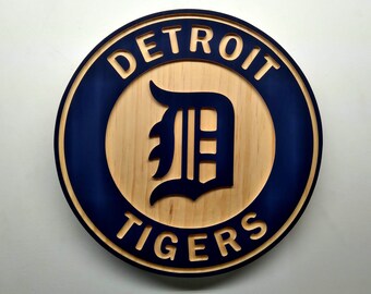 Detroit Tigers Wood Sign - Etsy