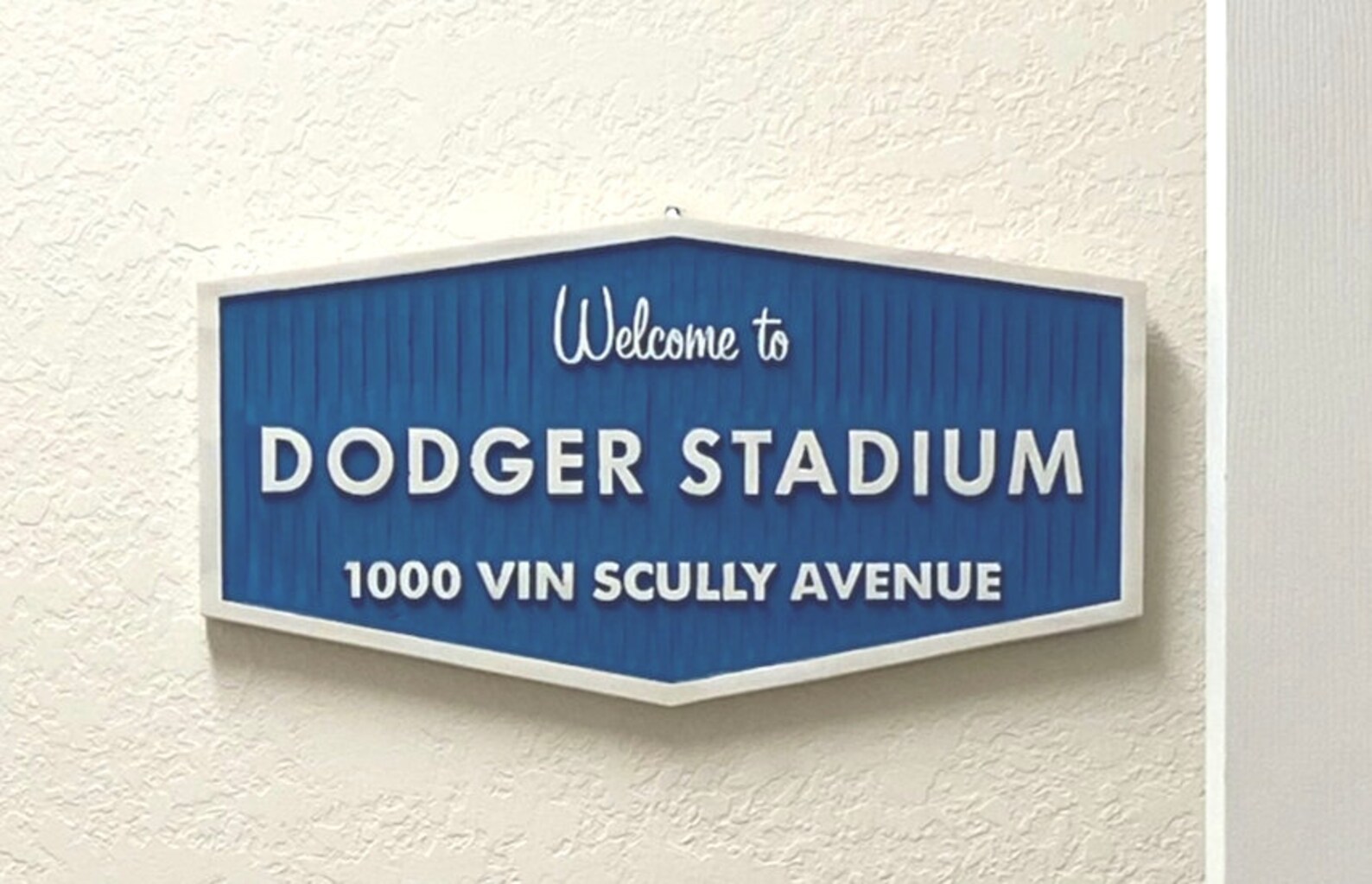 Welcome to Dodger Stadium Replica Engraved and Hand Painted - Etsy