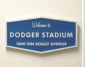 Welcome to Dodger Stadium Sign - Etsy