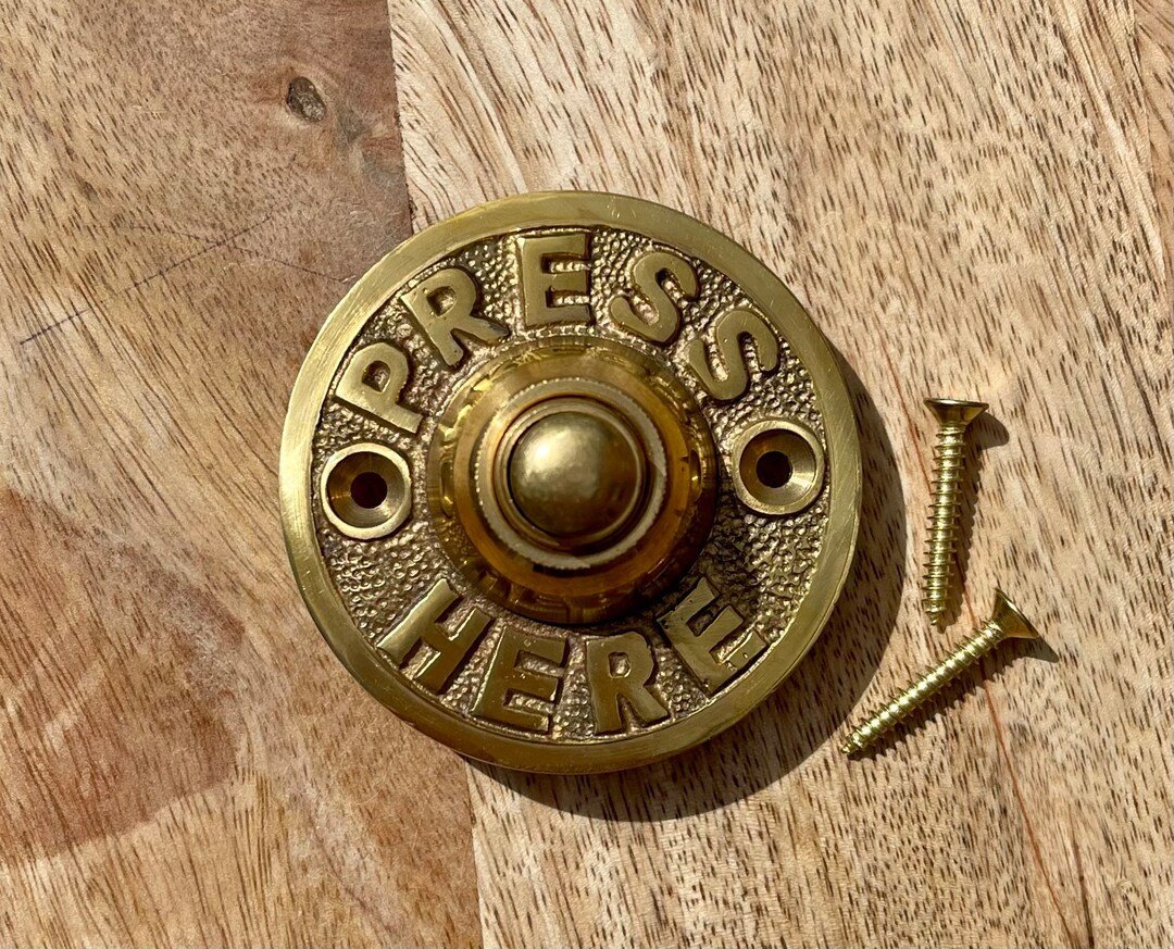 Traditional Doorbell / Push Bell Button in an Authentic Vintage Style ...