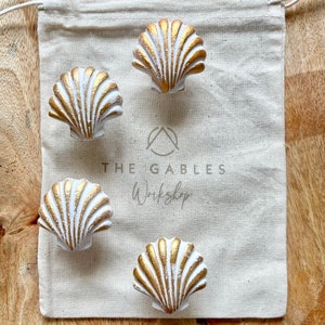 Antique Style Seaside Shell Drawer Cupboard Cabinet Knob in Beach Washed Gold - Etsy