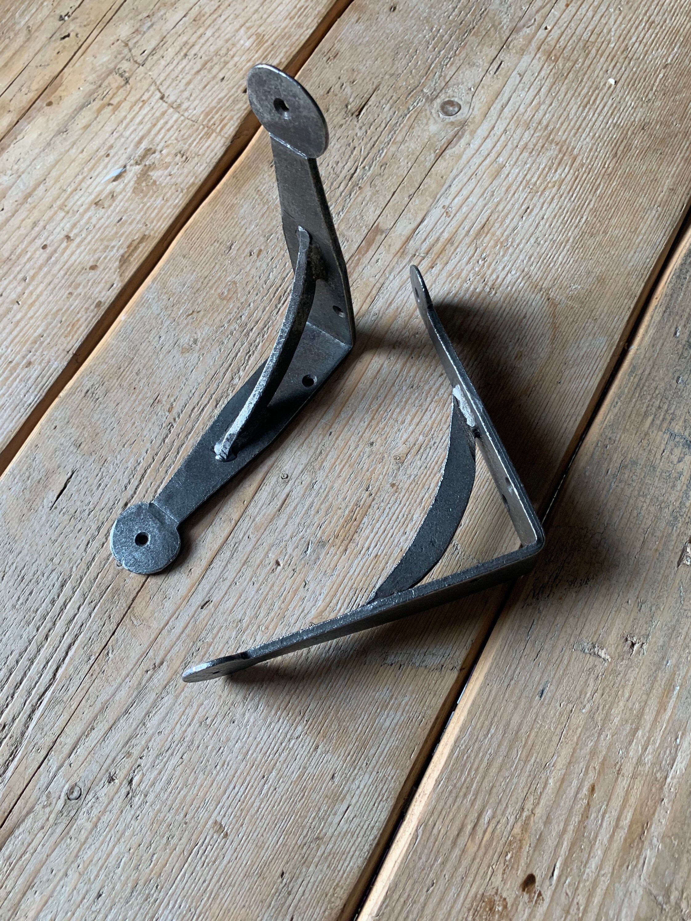 Pair of Traditional Antique Vintage Rustic Gallow Cast Iron - Etsy UK