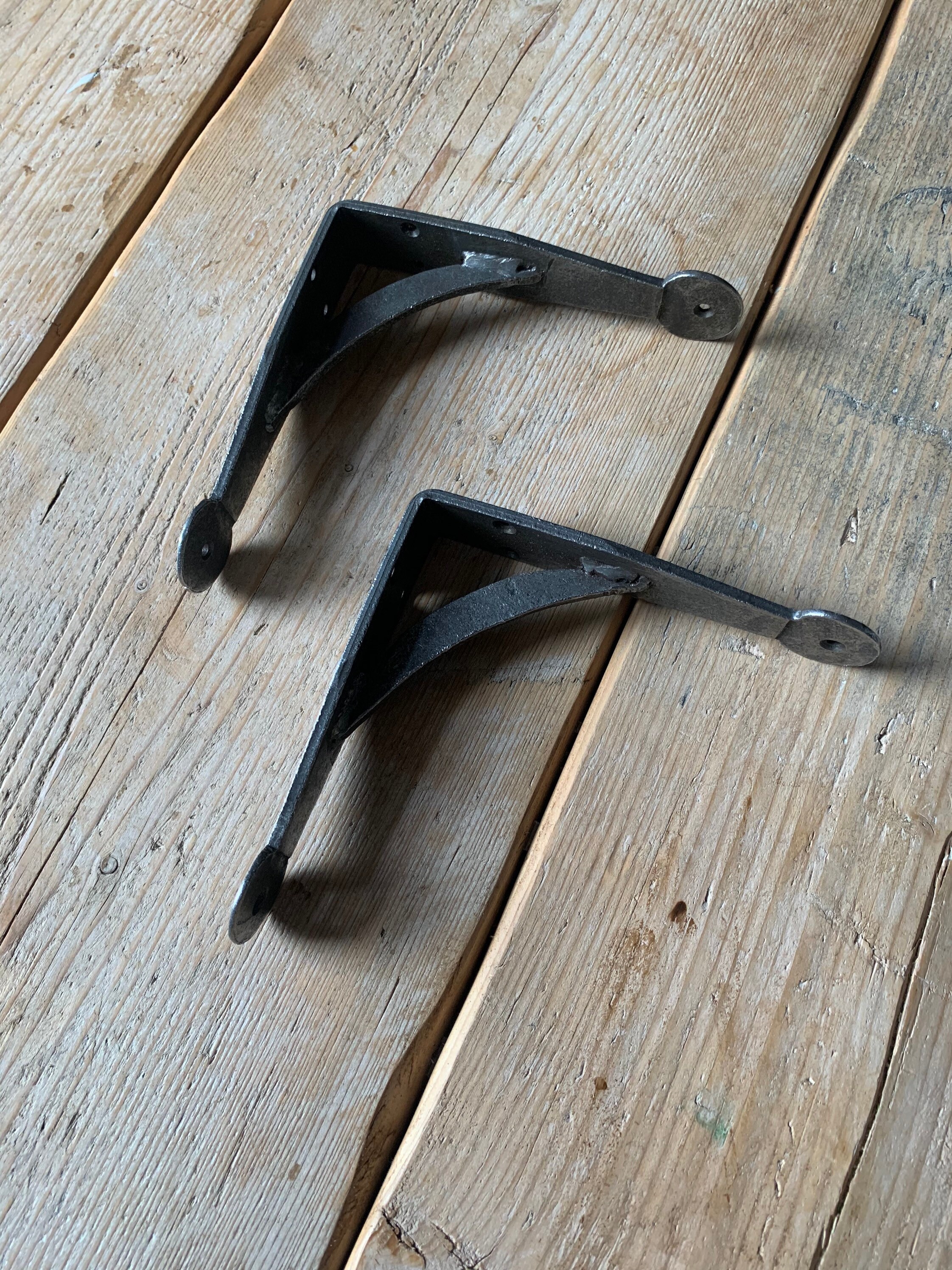 Pair of Traditional Antique Vintage Rustic Gallow Cast Iron - Etsy UK