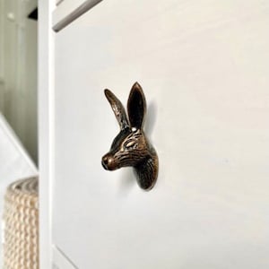 Vintage Style Animal Hare Rabbit Drawer Cupboard Cabinet Knob Antique ...