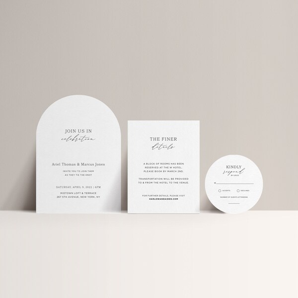 Ariel Wedding Invitations - Etsy