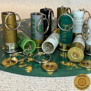 Shotgun Cartridge Keyring, Country Gift, Farmer, Shooting, Gamekeeper ...