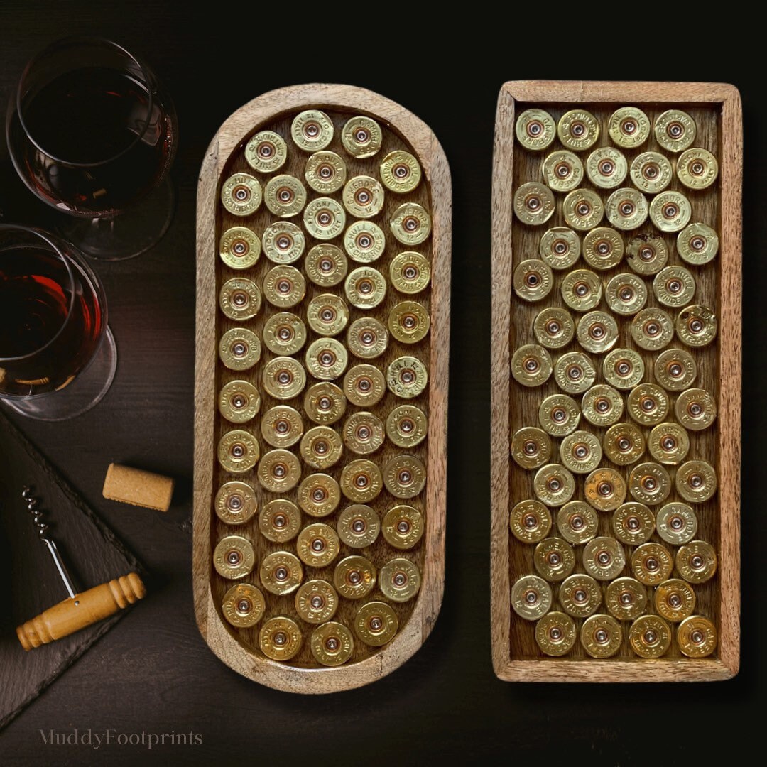 Unique Shotgun Cartridge Cheese Serving Board Charcuterie Chopping ...