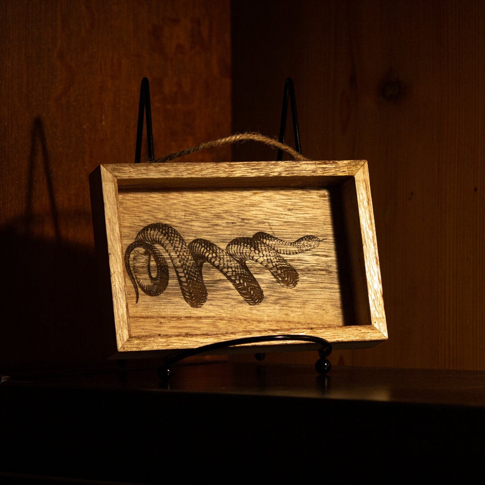 Custom Laser Engraved Wood Shadow Box (ready to Hang) [6"x4"] - Etsy