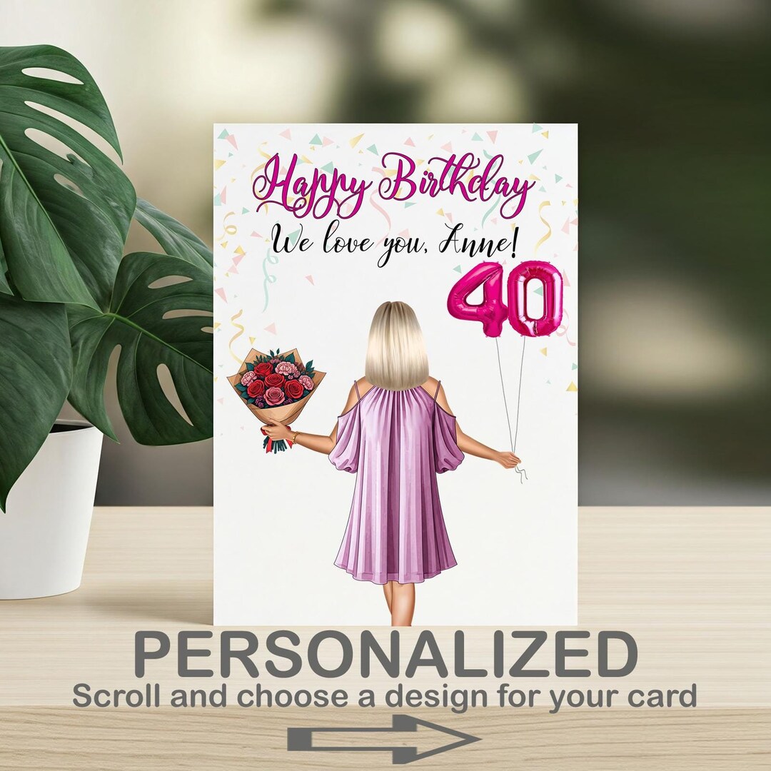 Digital Download Birthday Card Custom, Electronic Invite Birthday ...