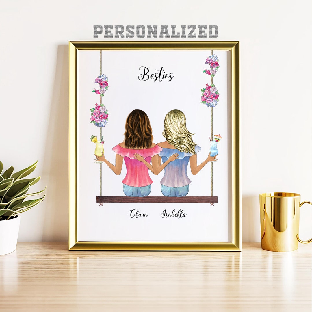 Best Friend Card Digital Download, Custom Picture Best Friend Gift ...