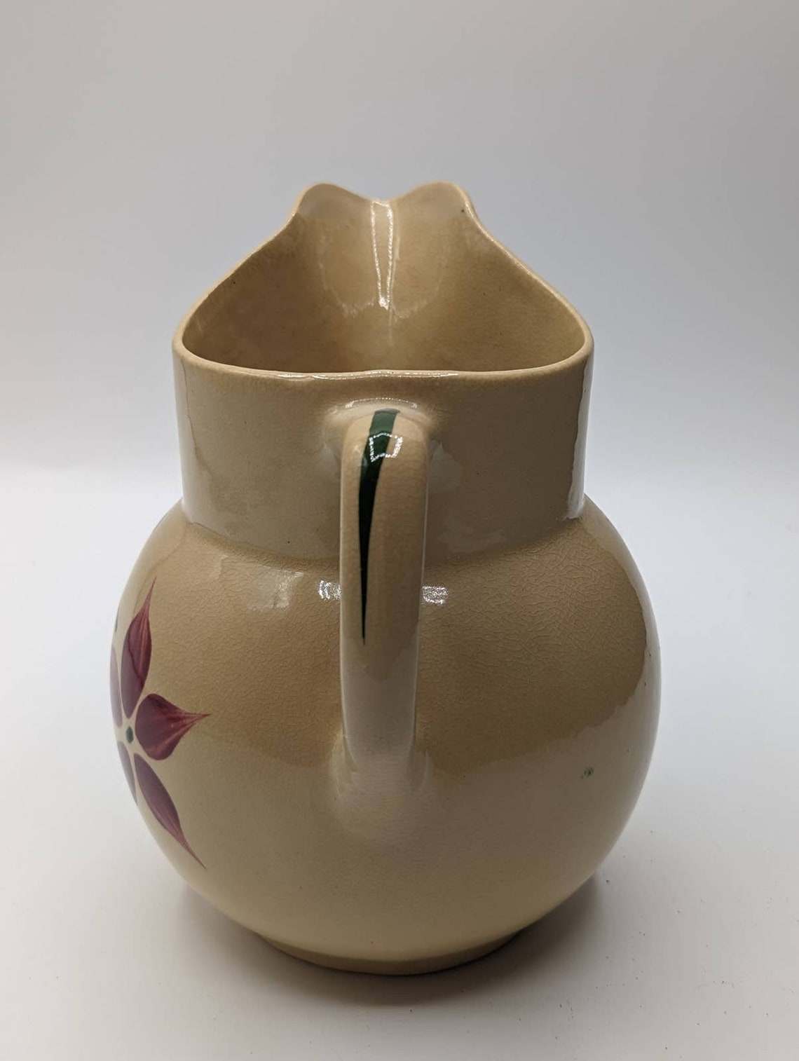 Watt Pottery Starflower 5 Petal 2 Pint Pitcher - Etsy