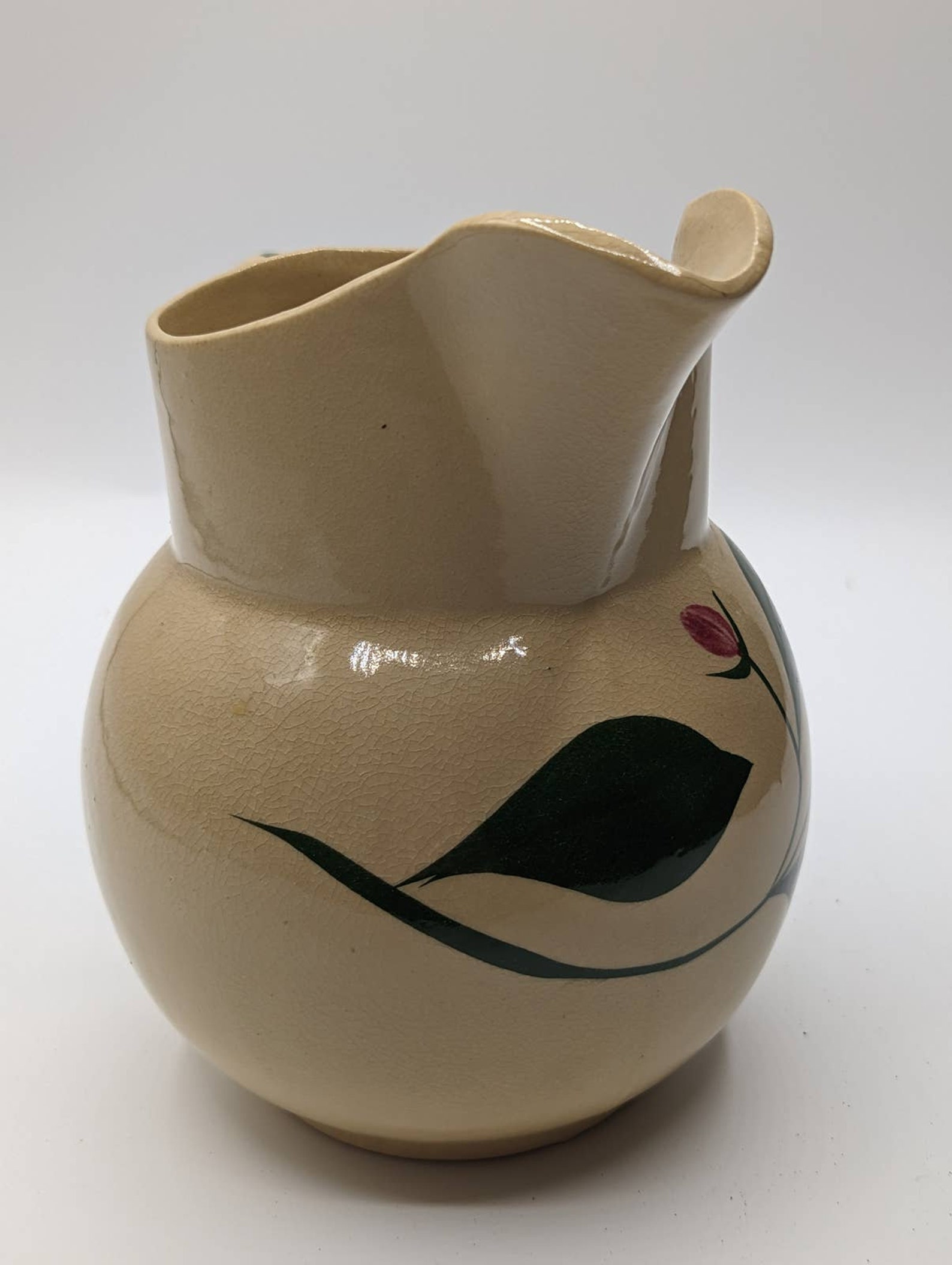 Watt Pottery Starflower 5 Petal 2 Pint Pitcher - Etsy