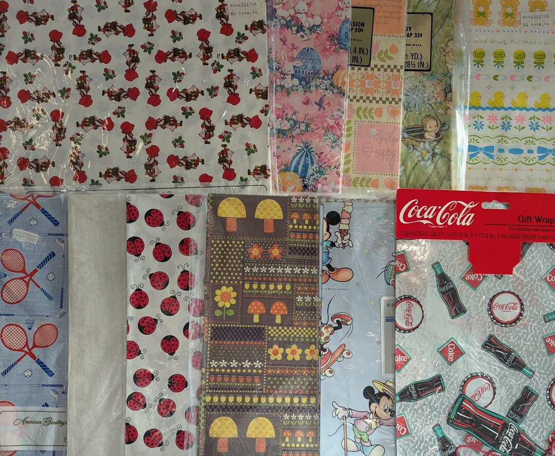 Vintage Wrapping Paper - Hallmark - Gibson - American Greetings - 1970 ...