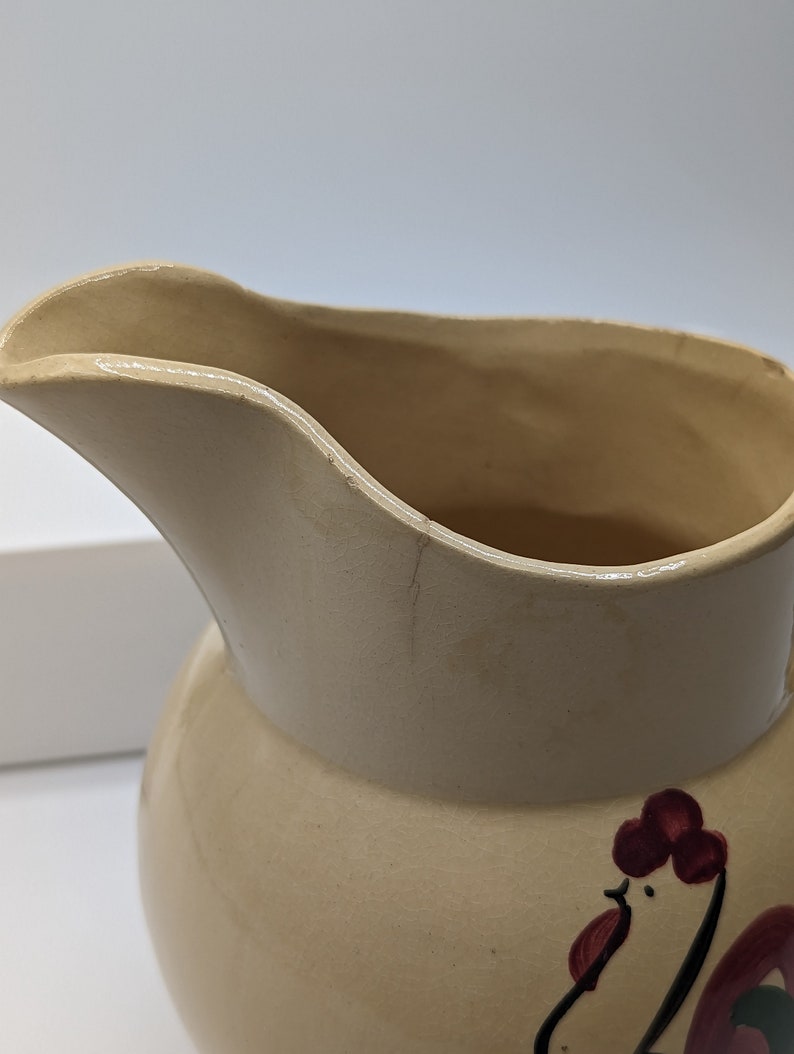 Watt Pottery Rooster 2 Pint Pitcher - Etsy