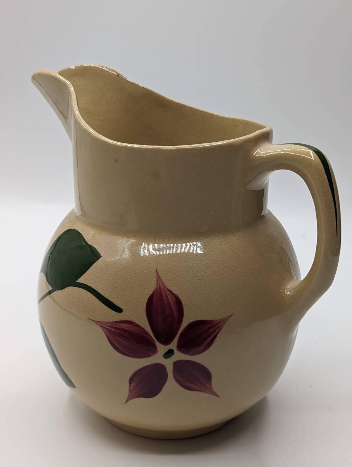 Watt Pottery Starflower 5 Petal 2 Pint Pitcher - Etsy