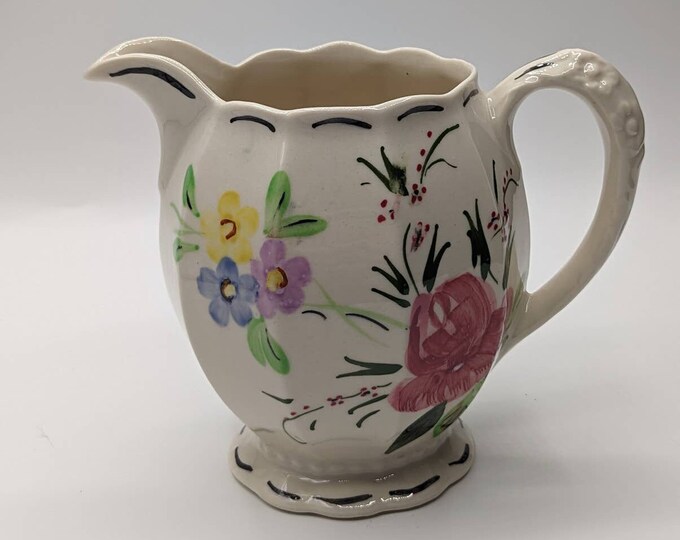 Blue Ridge Pottery "grace" Pitcher - Handpainted in the USA - 1940's - Etsy