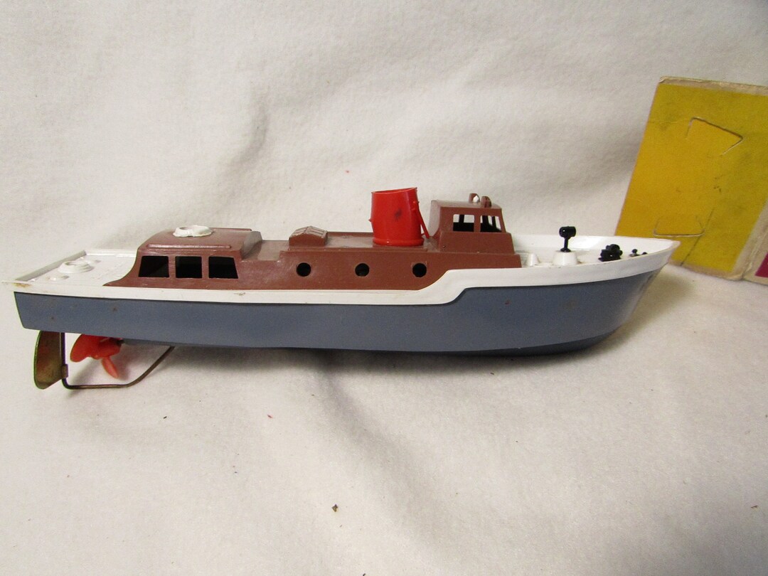 Vintage Clockwork Naval Boat Scale Model Naval Pinnacle Navy Boat ...