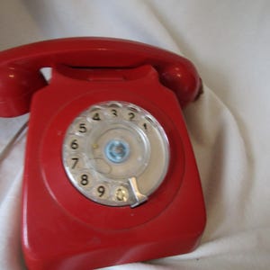 Vintage Red Telephone - Communications - Landline - BT - Phone - Etsy