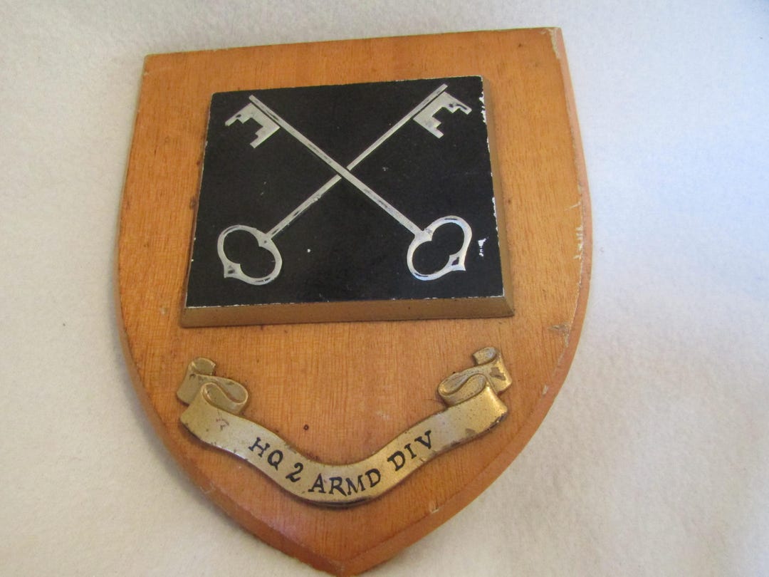 HQ 2 Armoured Division - Plaque - British Army - Wall Hanging Plaque - Etsy