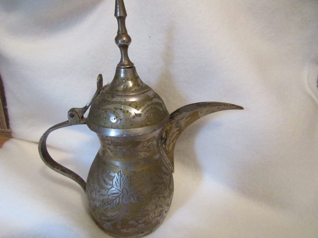 Indian Dallah - Antique Dallah Coffee Pot -vintage Coffee Pot - Etsy
