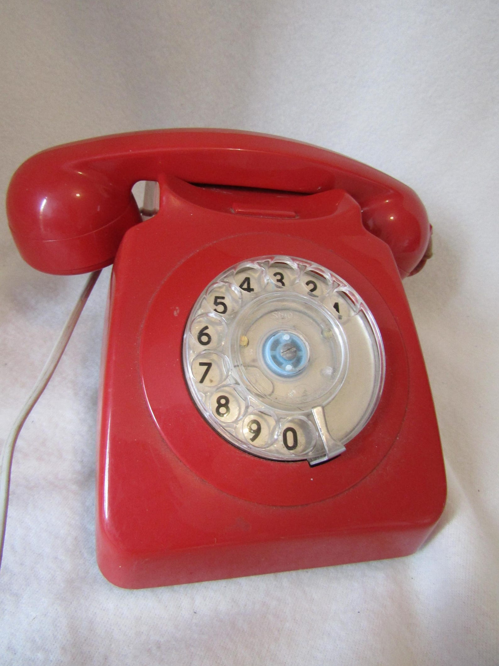 Vintage Red Telephone - Communications - Landline - BT - Phone - Etsy