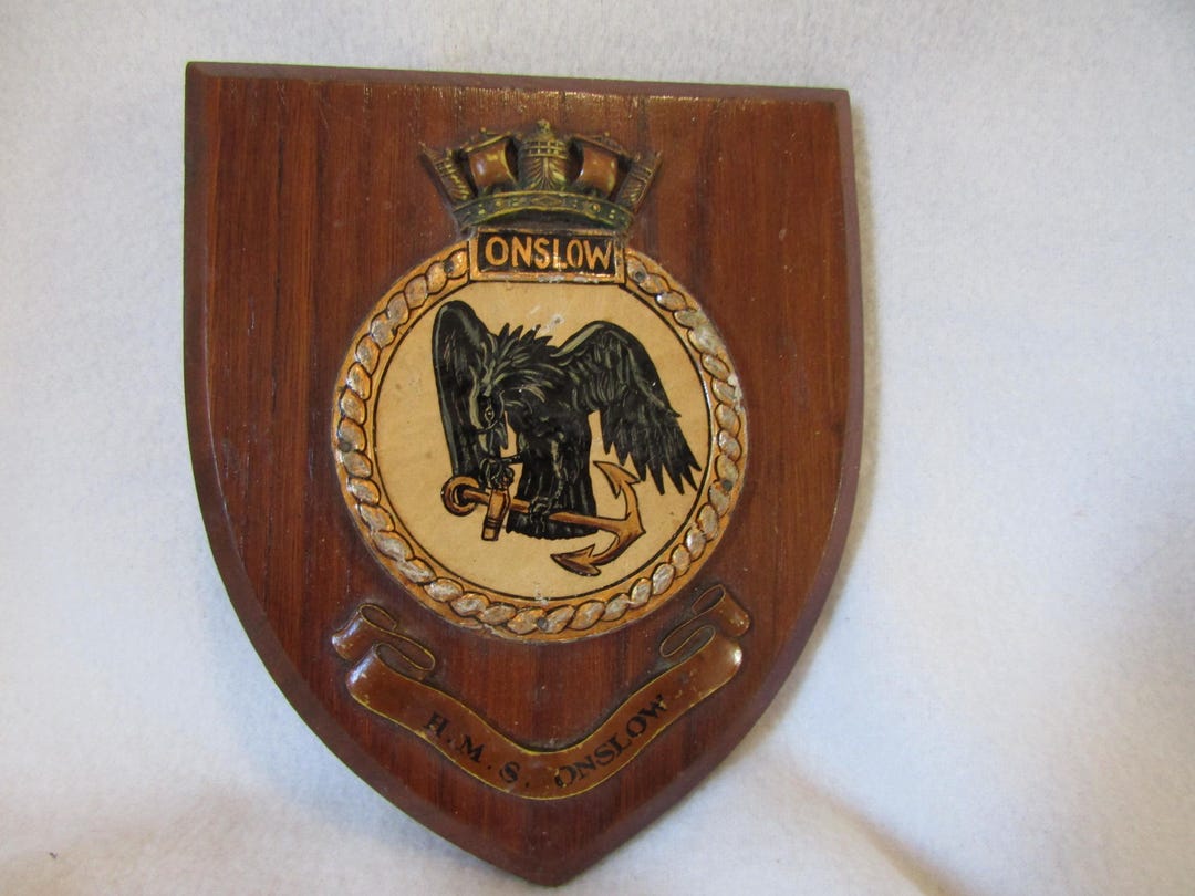 HMS Onslow PLAQUE - Royal Navy Plaque- WW2 - Etsy UK