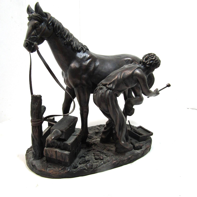 Bronze Sculpture Worker - Etsy