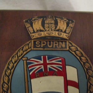 Royal Navy - RN Shield - Crest - Plaque - SPURN - Memorial Service 1977 ...