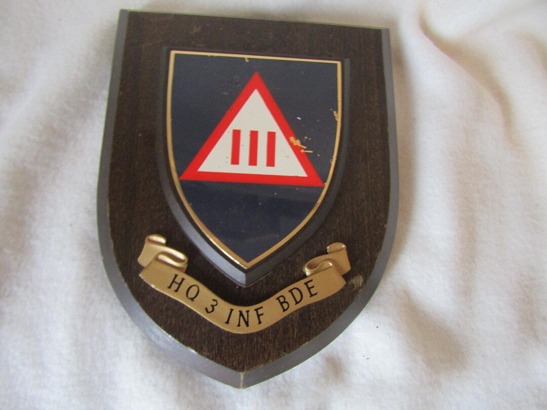 British Army Plaque HQ 3 Inf Bde 3 Infantry Brigade Brit 3 BDE - Etsy