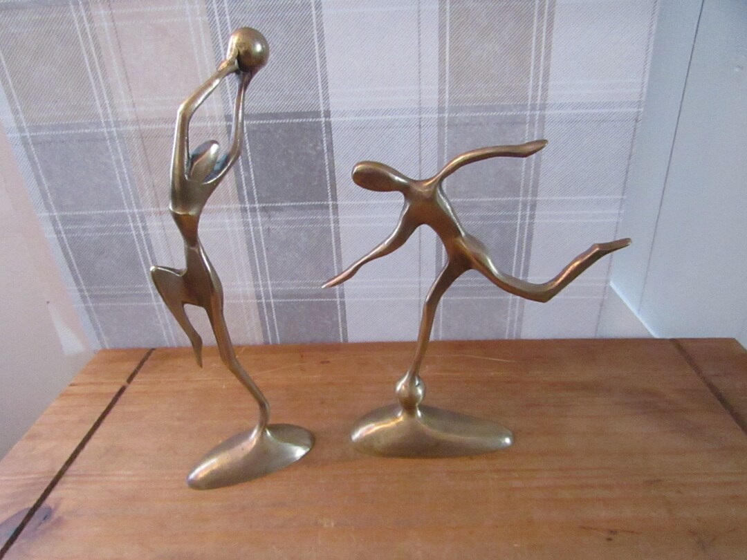 Unique Brass Sculptures - Sports - Quality Brass Minimalist Figures ...