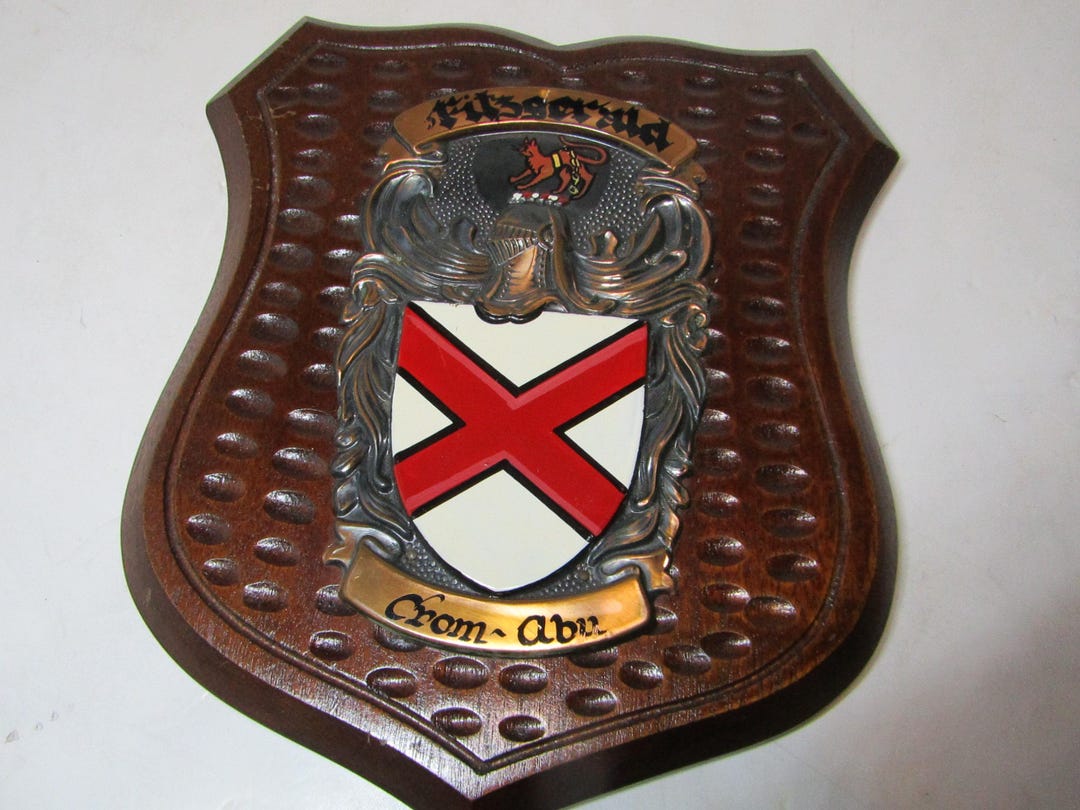 Fitzgerald Coat of Arms – Heraldry Wood Wall Plaque - Etsy