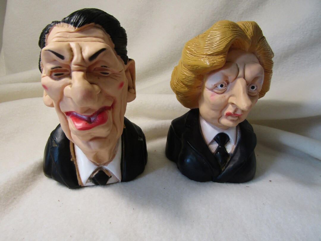 Political Figures Margaret Thatcher Ronald Reagan PM and President ...