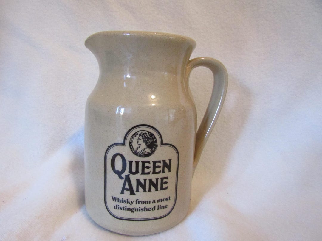 Queen Anne Whisky Jug - Vintage Moira Pottery Ceramic - Etsy