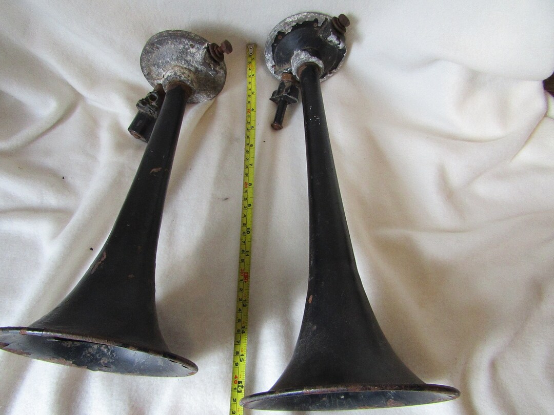 Vintage Military Air Horns: Train Tram Horns - Man Cave Decor - Etsy