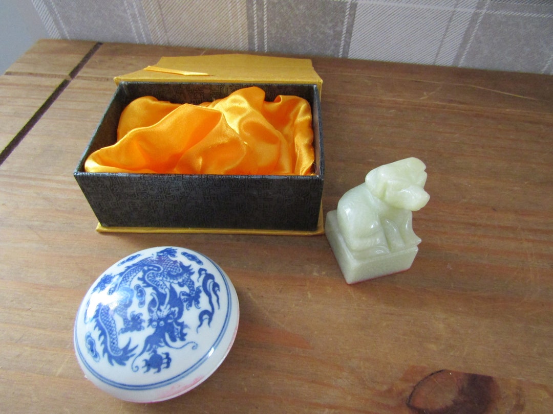 Chinese JADE -stamp - Barbara - BOXED Jade Chop - Stamp - Oriental ...