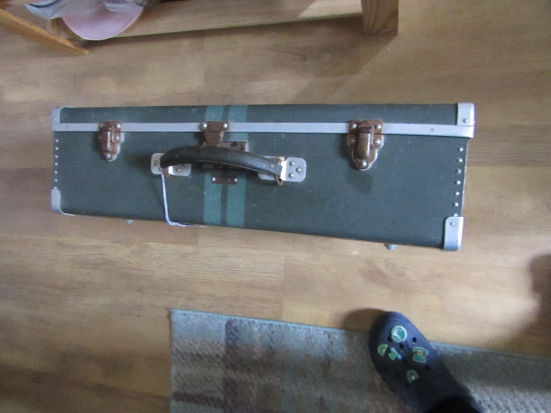 Genuine British Military Demob Suitcase - 1940s - Aluminuim From Old ...