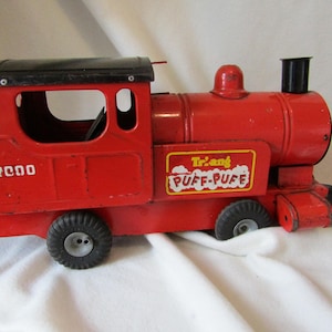 1950s Triang Puff-puff Train: Vintage Tin Steam Engine - Etsy UK
