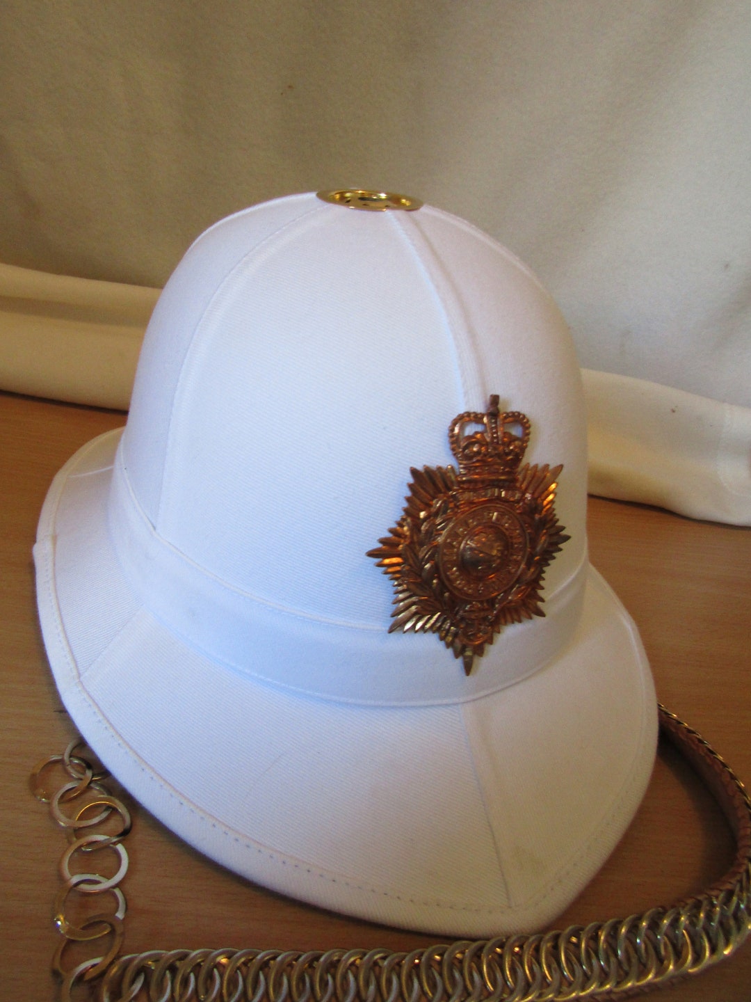Royal Marine Helmet - British Marines Pith Helmet - Marine Band Dress ...