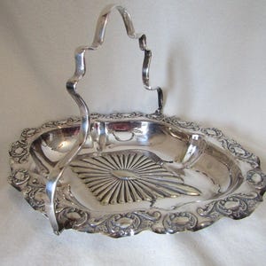 Antique Silver Fruit Bowl: Georgian Era Folding Handle Design - Etsy