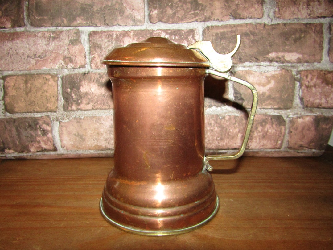 Antique Tankard Vintage 2 Pint Brass and Copper Georgian Style Old ...