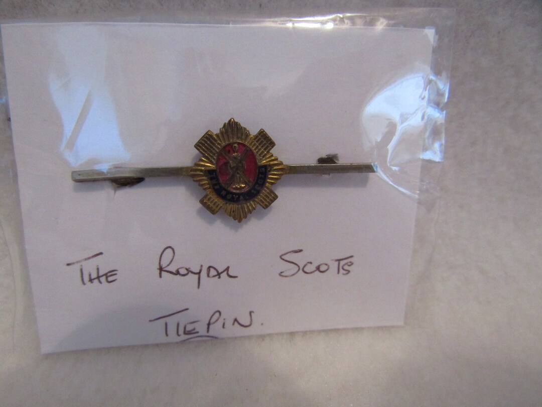 Tie Pin Royal Scots Regiment Military Tie Pin Army Tie Pin Scottish ...