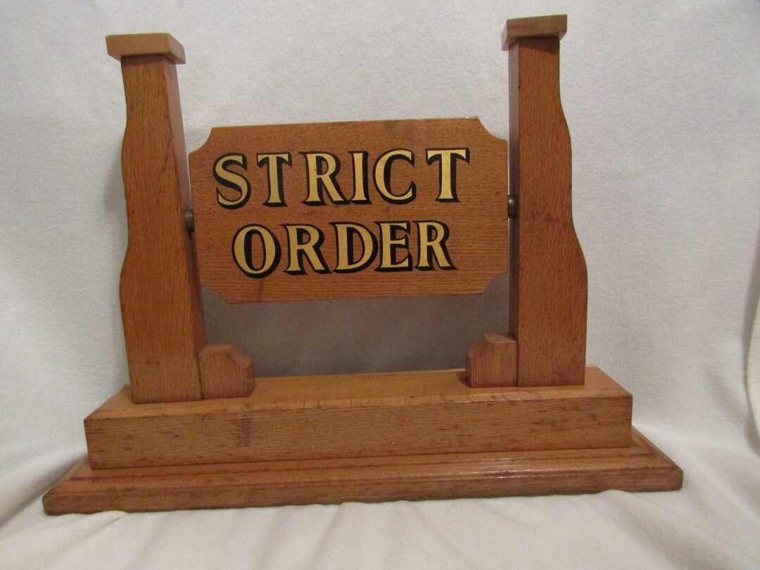Masonic Lodge Sign - Vintage Rotating Sign - Strict Order _ Liberty ...