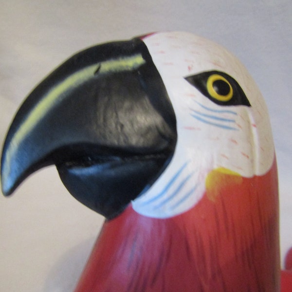 Hand Painted Parrot - Etsy