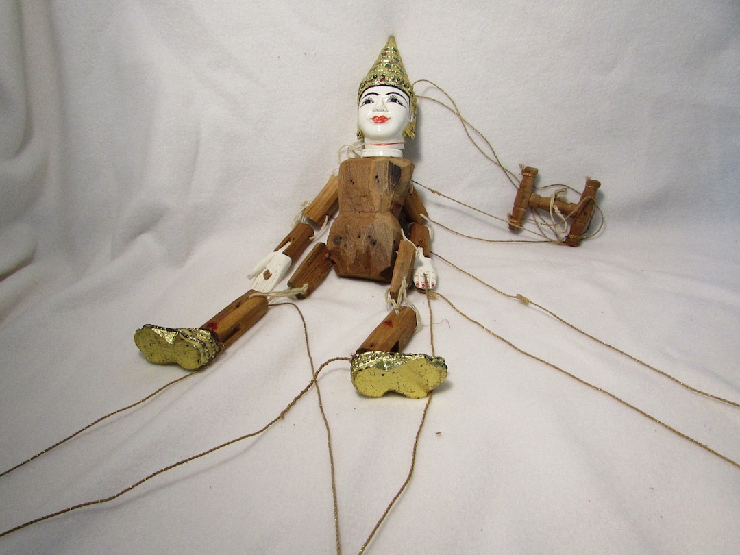 Handcrafted Thai Puppets - Wooden String Puppet - Marionette Puppet ...