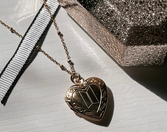 BTS Heart Locket Necklace Luxury Jewelry Photo Locket Shine, Dream ...