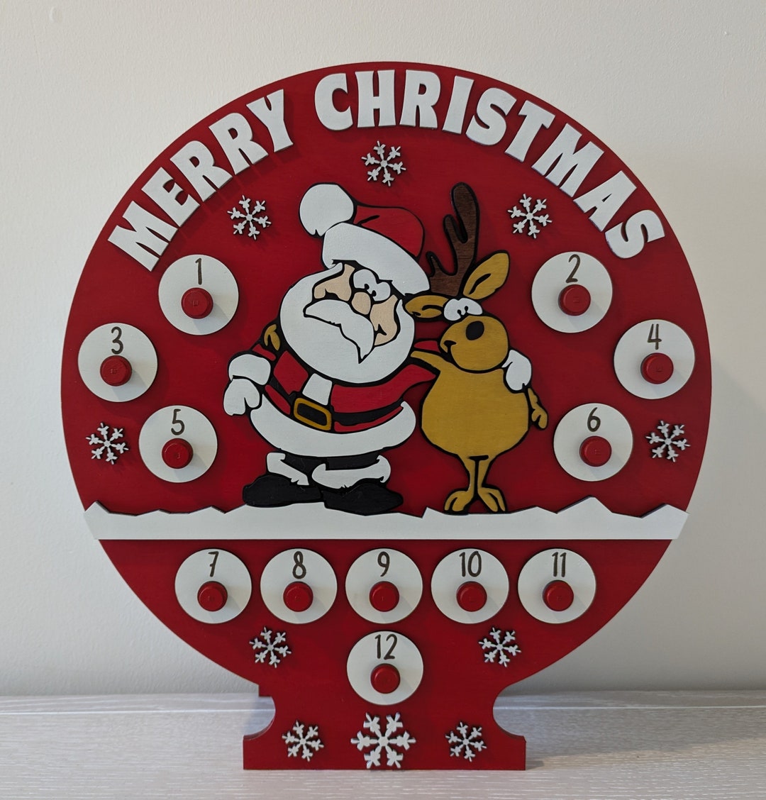 Round Advent Calendar (digital Files) - Etsy