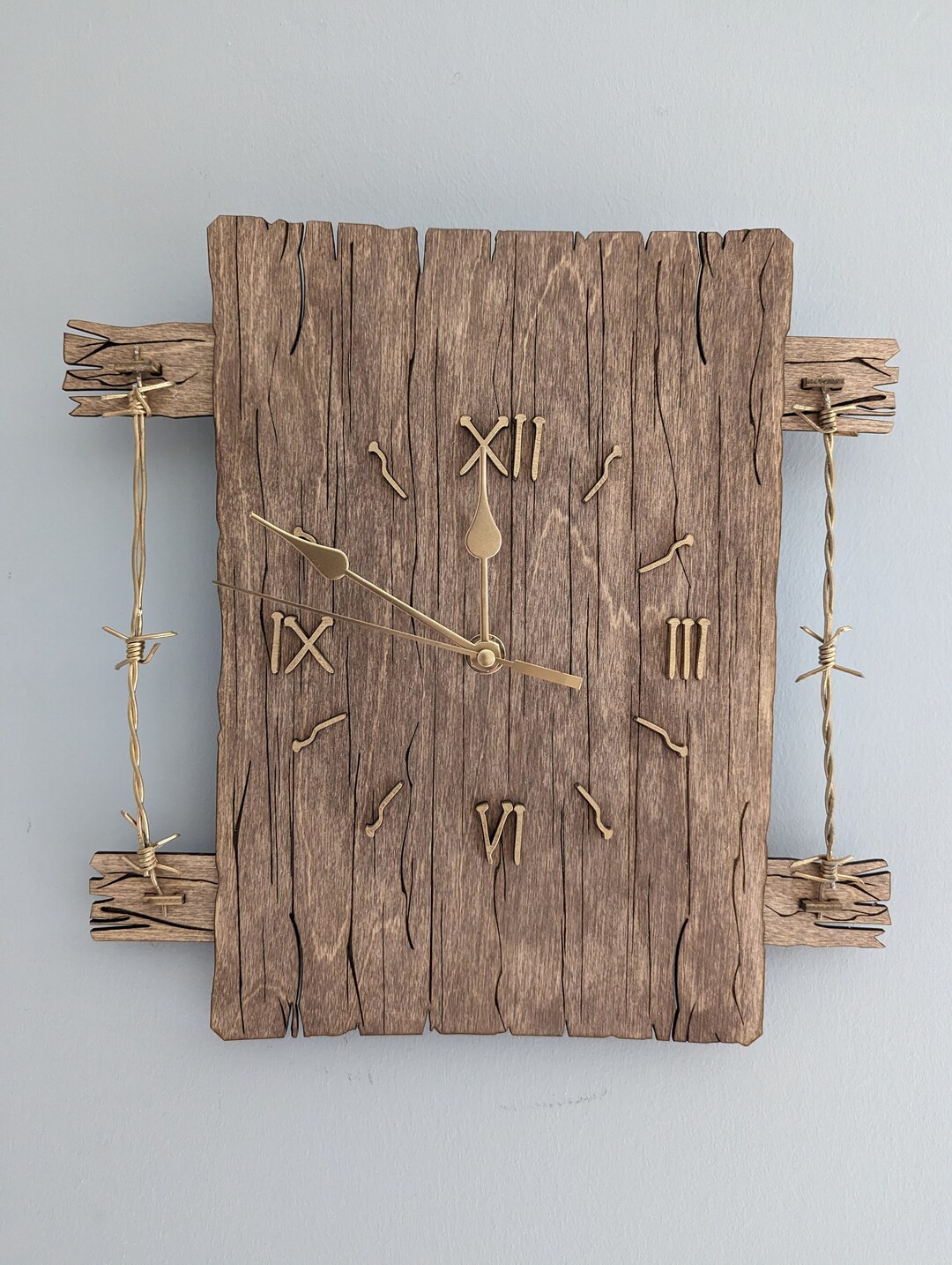 Rectangular Rustic Clock (digital Files) - Etsy